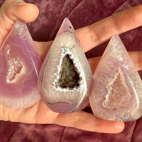 Druzy Agate Crystal Teardrop Color Enhanced | Druzy Agate | Crystals ...