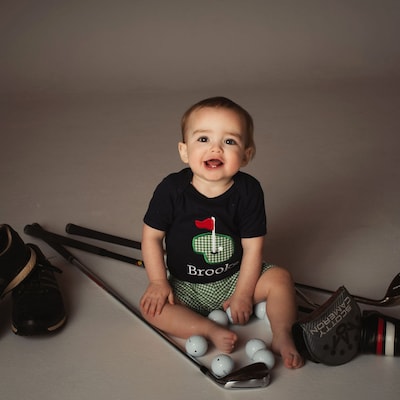 Monogrammed Golf Applique Shirt and Shorts for Baby Boys Great Gift for ...