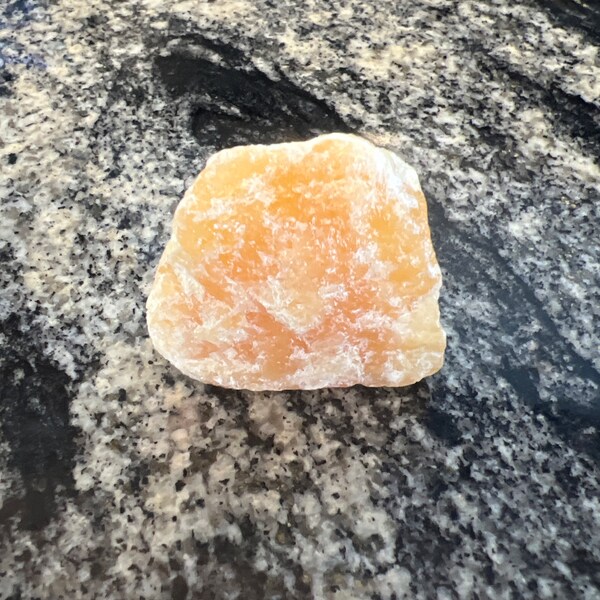One Natural Orange Calcite Chunk, Mexican Rough Orange Calcite, Raw ...