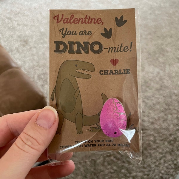 Dinosaur Valentine Card, Dinomite Dinosaur Valentines for Boys Kids ...