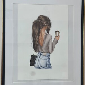 Brown Hair Girl Laminated Stickers for Tumblers, Laptop, Phone Cases ...