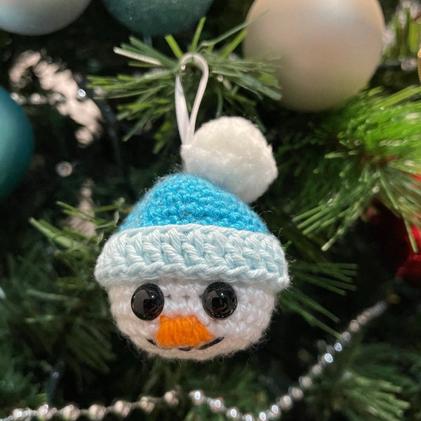 Crochet Snowman Bauble Pattern - PDF Pattern Digital Download in ...