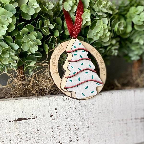Glowforge Layered Christmas Tree Ornament, OH Christmas Tree! Snack ...