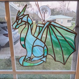 Wispy Elemental Dragon Suncatcher - Etsy