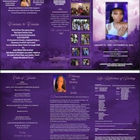 American Marine Funeral Program Template for Word and - Etsy