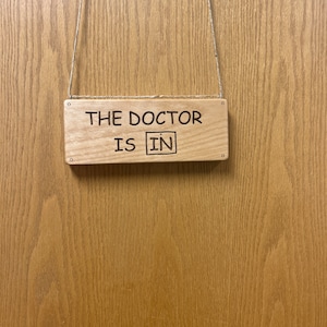 The Doctor is In, Wooden Block, Charlie Brown, Peanuts, Wooden Sign ...