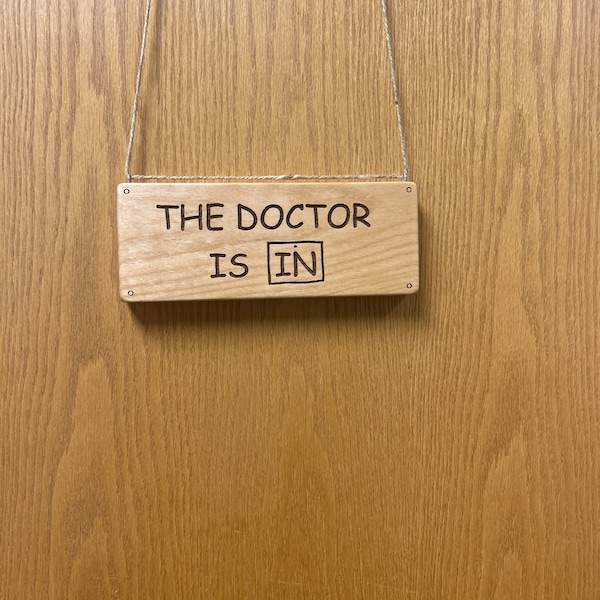 The Doctor is In, Wooden Block, Charlie Brown, Peanuts, Wooden Sign ...