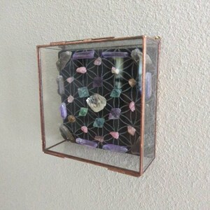 9 and 10 Tall Glass Pyramid Display Shelf Show off Those Treasures and ...