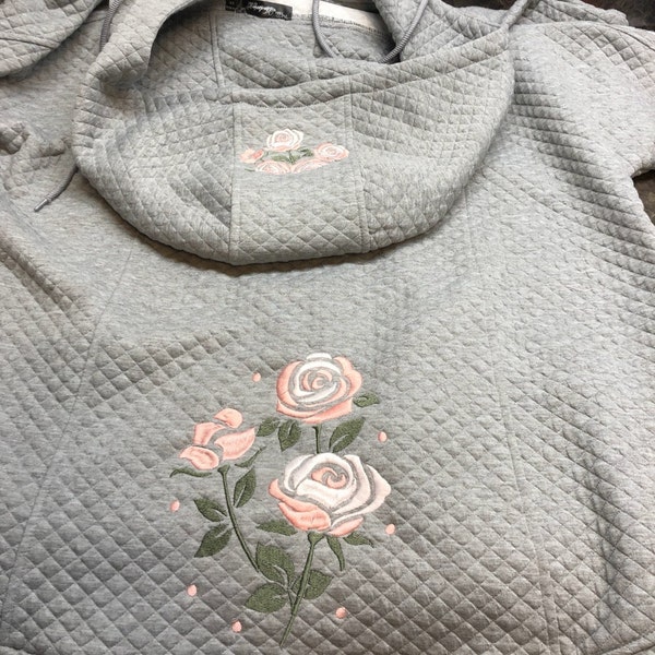 Roses Machine Embroidery Designs Flowers Set - Etsy