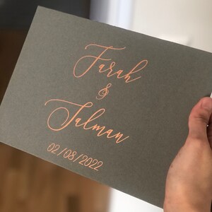 Big Gold Foil Sign Acrylic Wedding Sign Guest Book Glass - Etsy