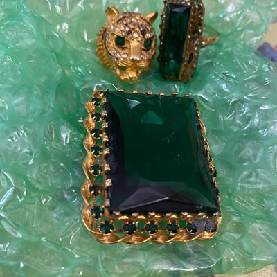 Vintage 2 Tone Blue Rhinestones 3D Silver Tone Pin Brooch - Etsy