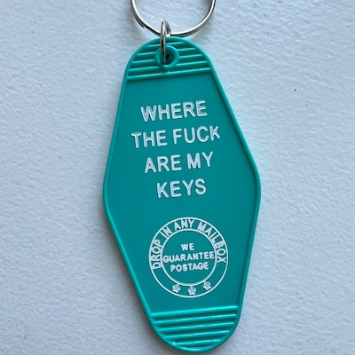 Small Business Motel Key Tag Big Heart Motel Keychain Vintage Style Key ...