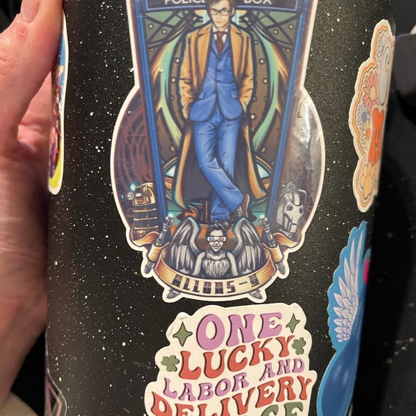 10th Doctor, Doctor Who Sticker, Vinyl Sticker, Individual Die Cut - Etsy