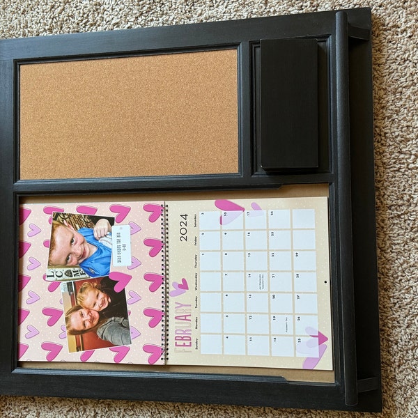 Wall Bulletin Board or Wall Chalkboard Mail Organizer Furniture Wood ...