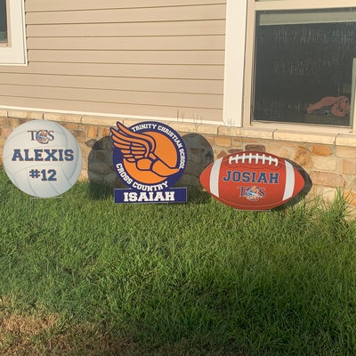 Basketball Yard Sign Customize With Name & Number Goal With - Etsy