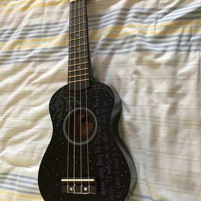 Spring Bloom Leaf Mandala Hand Painted Soprano Ukulele - Etsy