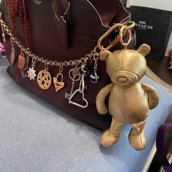 Leather Teddy Bear Backpack With Spikes, Handmade Punk Bag, Unique Gift ...