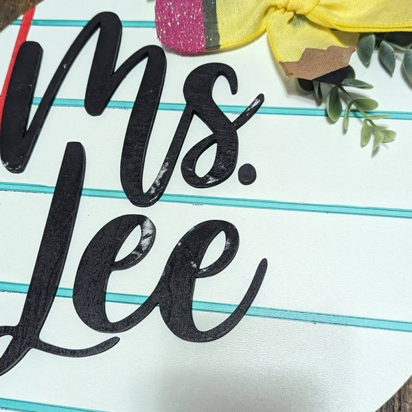 Teacher Gift, 3D Name Sign Classroom Decor- Teacher Graduation Gift ...