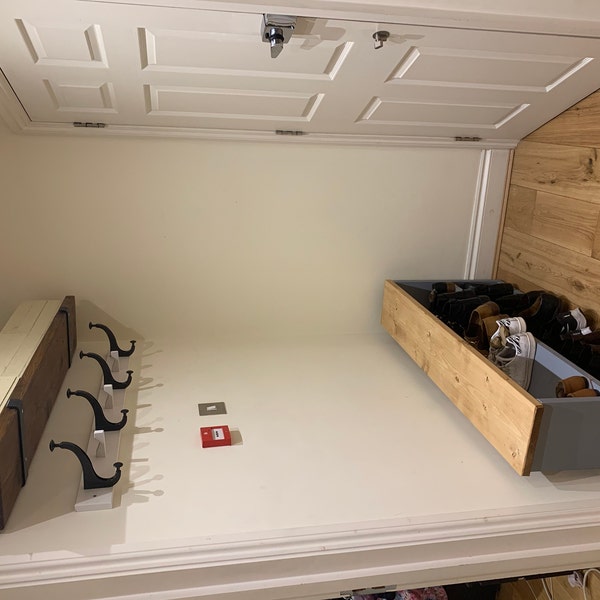 Bespoke Solid Rustic Shoe Bench Farmhouse Shoe Rack Handmade Rustic ...