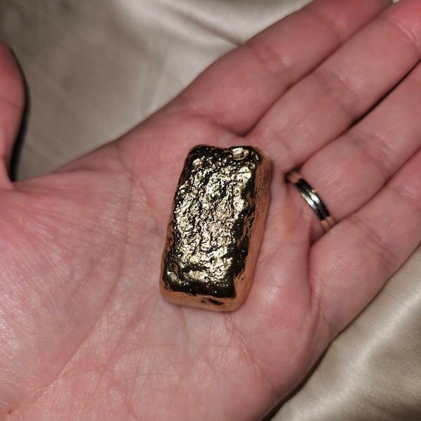 30 GRAMS Gold Recovery Gold Bar Melted Drop Scrap Plated Pins CPU ...