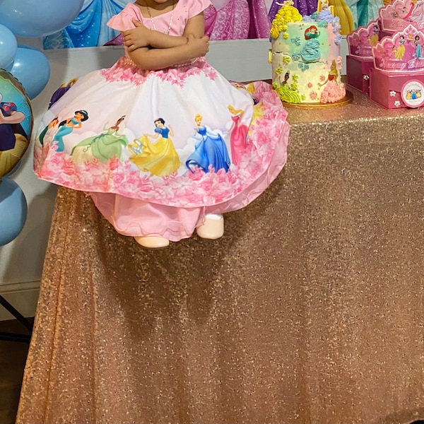 Princess Dress, Princess Birthday Outfit, Toddler Princess Dress, Baby ...