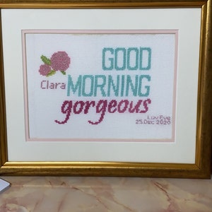 Fancy Cursive Cross Stitch Alphabet Pattern, Handwriting Cross Stitch ...