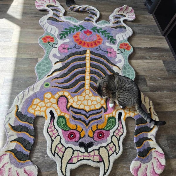 Squirrel Rug Kids Rugs Animal Rug Hand Tufted Rug Carpet Kids Room ...