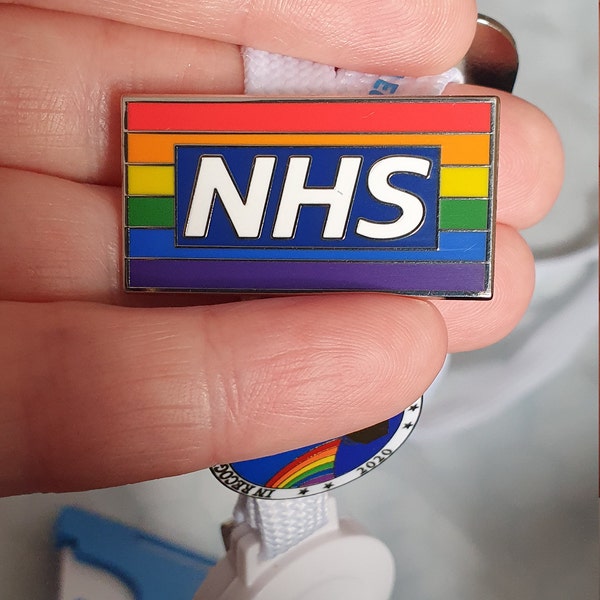 NHS Rainbow Charity Enamel Pin Badge | Thank You NHS | LBGQT Pride ...