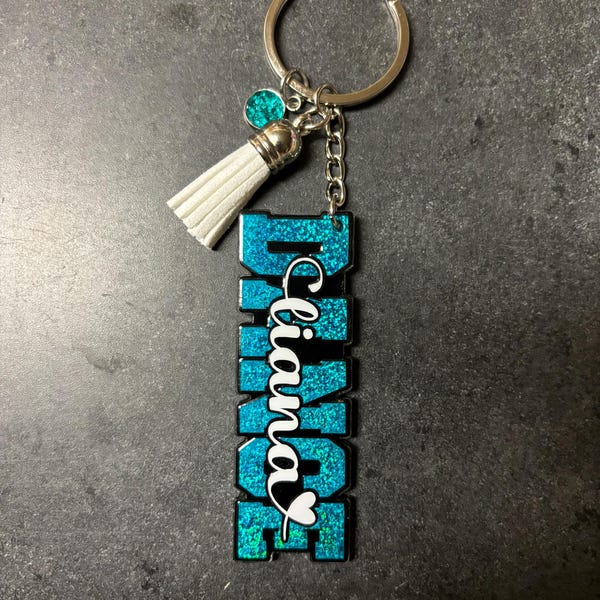 Personalized Dance Keychain • Dancer Keychain • Dance Gift • Dance Bag ...