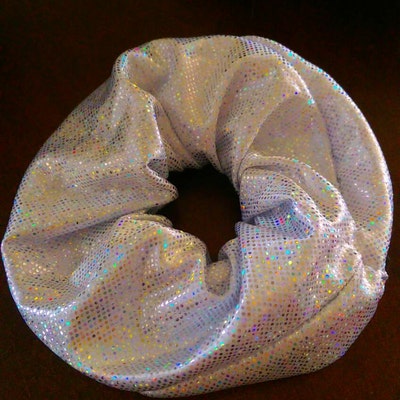 Holographic Iridescent Scrunchie, Sparkly Hair Band, Space Fashion, 90 ...