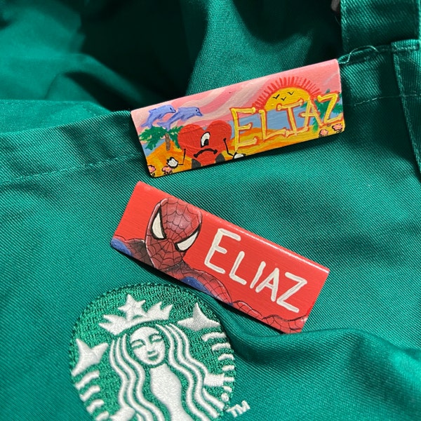 Starbucks Barista Name Tags - Etsy