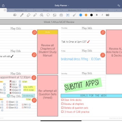 Digital Undated Pastel Time Planner Bundle Daily Weekly - Etsy
