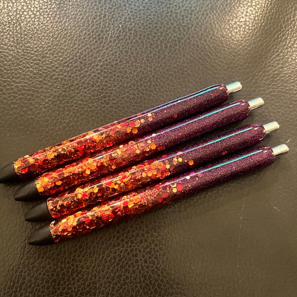 FALL Leaves(seasonal)- Orange Red Brown Chunky Glitter With Plum Purple ...