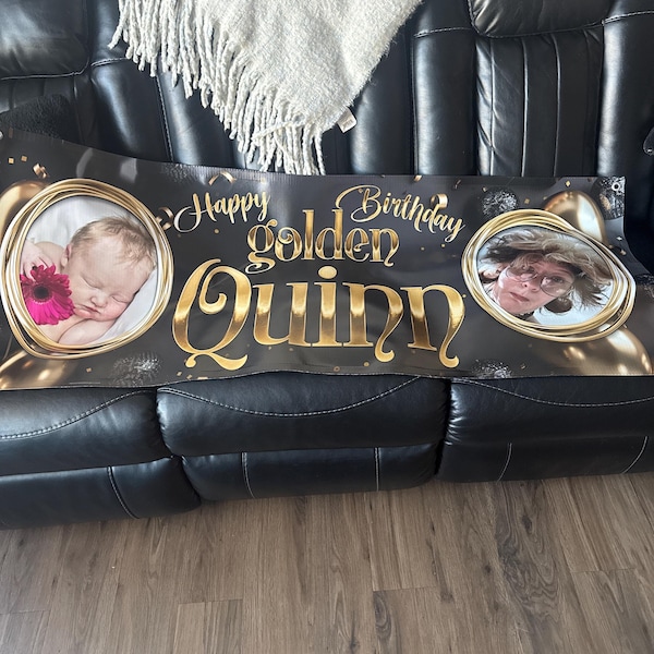 Customer Birthday Face Photo Banner, Personalized 21st, 30th, 40th ...