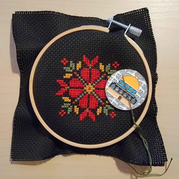 Cross-stitch Pattern: Palestinian Flag for Gaza | Tatreez Pattern PDF ...