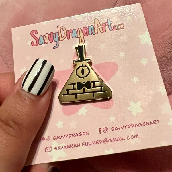 Bill Cipher Weirdmageddon Hard Enamel Pin Gravity Falls Adorable ...