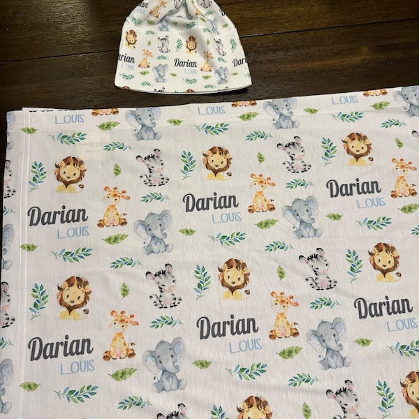 Safari Swaddle, Safari Animal Theme, Baby Shower Jungle Theme ...