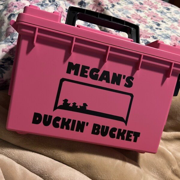 Duck Duck Holder, Black - Personalized Rubber Duck Storage, Duck Carry ...