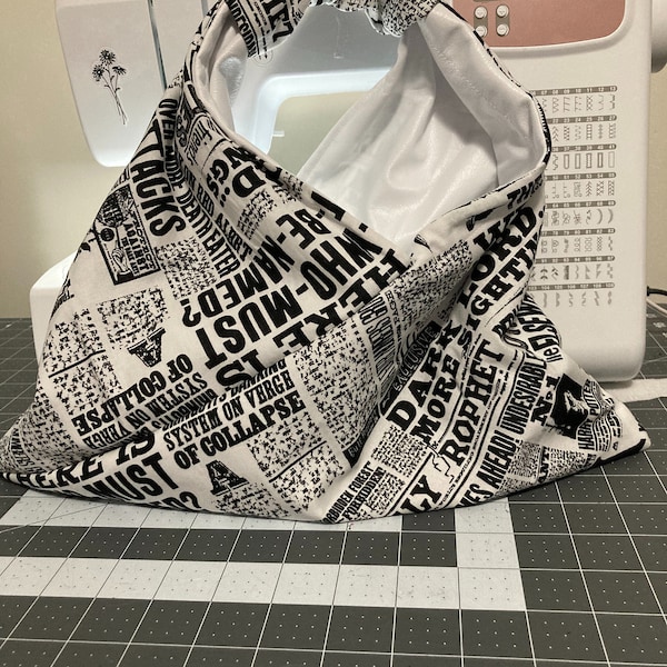 Small and Large Origami Bag PDF Sewing Pattern & Tutorial Instant ...