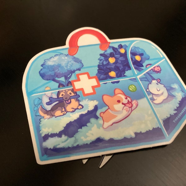 Vinyl Sticker (transparent) First Woof Kit - Etsy