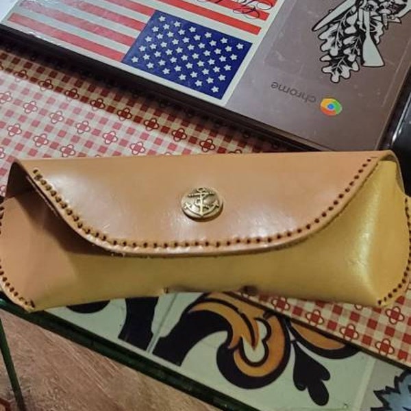 Leather Glasses Case Pattern /sunglass and Reading Glasses Sleeve /a4 ...