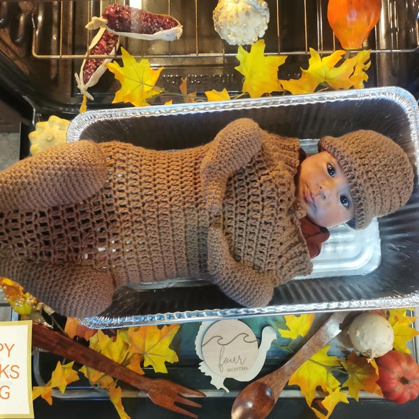 Baby Cooked Turkey Outfit Available in Size Newborn and 0-3 Months ...