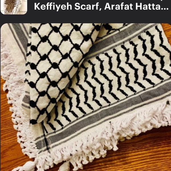 Palestine Arab Scarf, Woven Stitched, NOT Printed,unique Keffiyeh ...