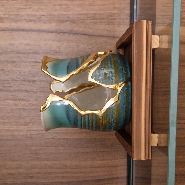 Include Wood Stand ,kintsugi Gifts, Kintsugi Bowl, Japanese Art in ...