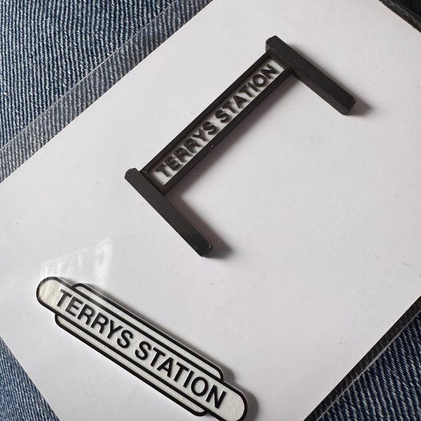 Model Railway Street Sign - OO Gauge Personalised Road Sign - 1:76 ...