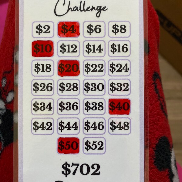 26 Week Challenge, 700, Savings Challenge Envelopes, Savings Challenge ...