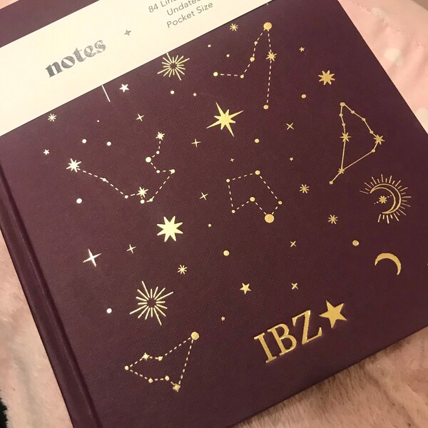 Mini Lined Constellation Note Book, Starry, Zodiac Notebook, Mini Book ...