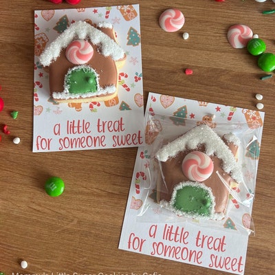 We Wish You a Merry Christmas Printable Mini Cookie Card 3.5 X 5 ...