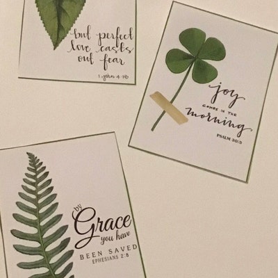 Bible Verses Tags Collage Sheet Printable Scripture Greeting Cards ...