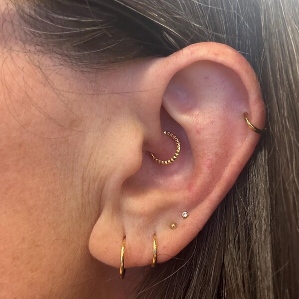 Implant Grade Titanium Thick Silver Clicker for Septum, Conch, Daith ...